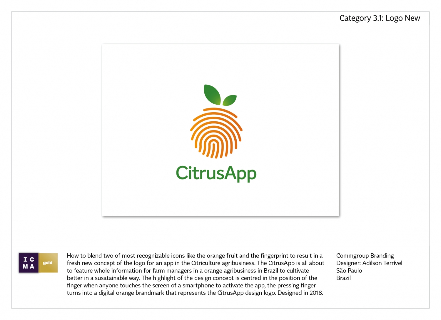 10. ICMA Logo, Identities Winner – ICMA