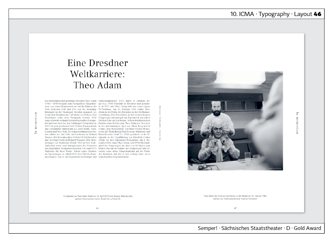 ICMA Best of Decade – Typography · Layout – ICMA